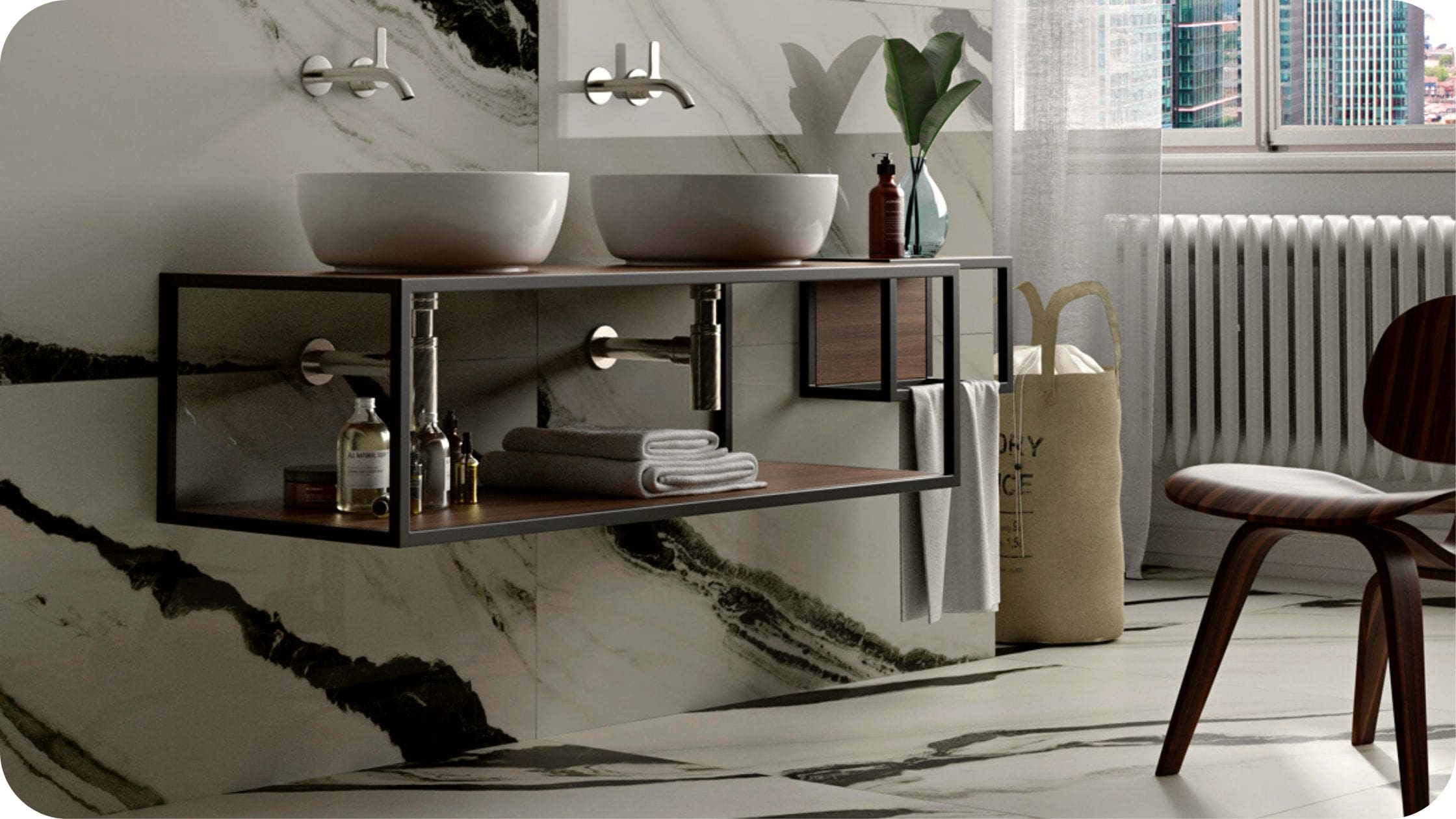 Kupatilo sa raznovrsnim pločicama – inspiracija i ideje | Noks