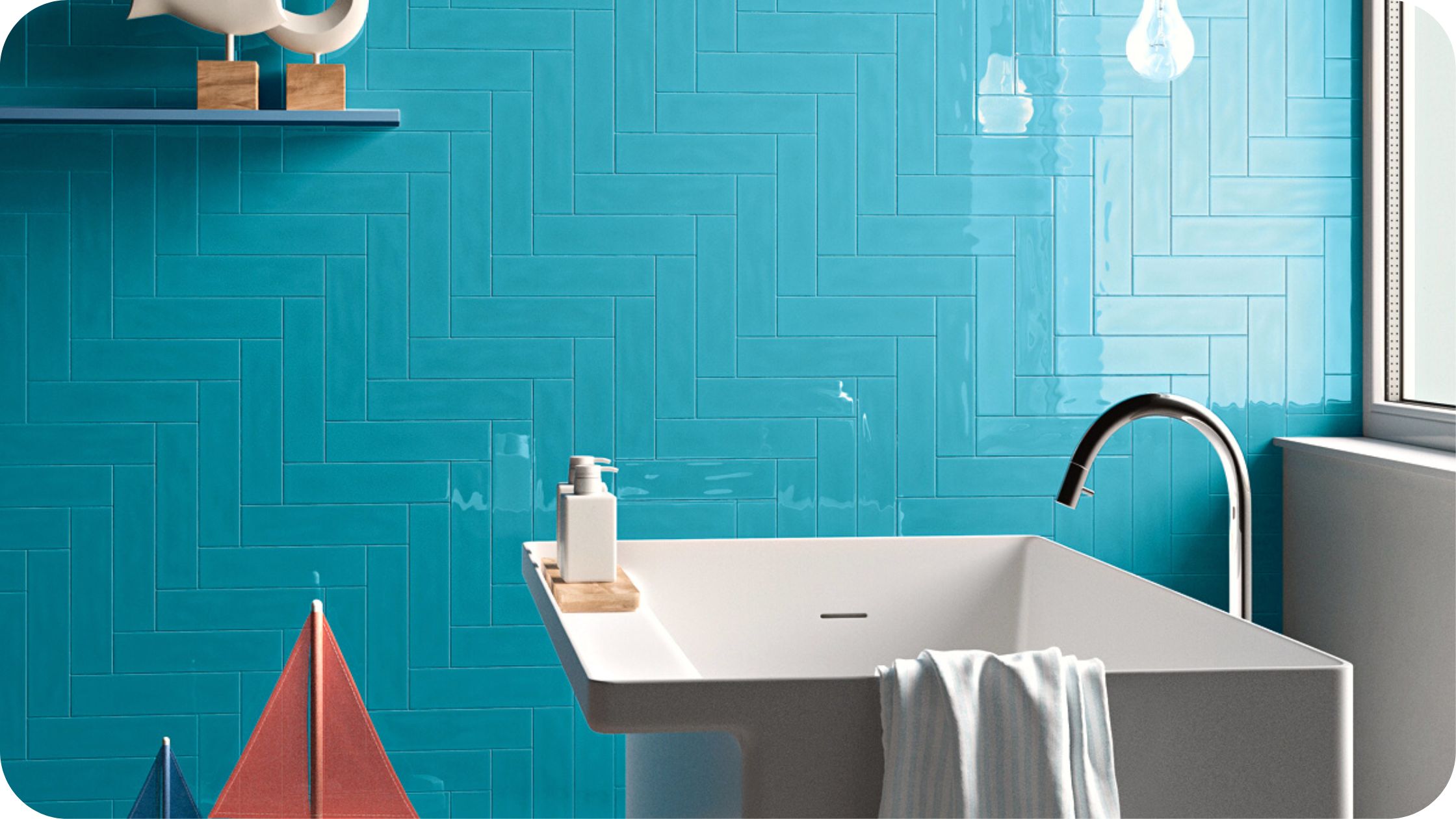 Kupatilo sa raznovrsnim pločicama – inspiracija i ideje | Noks