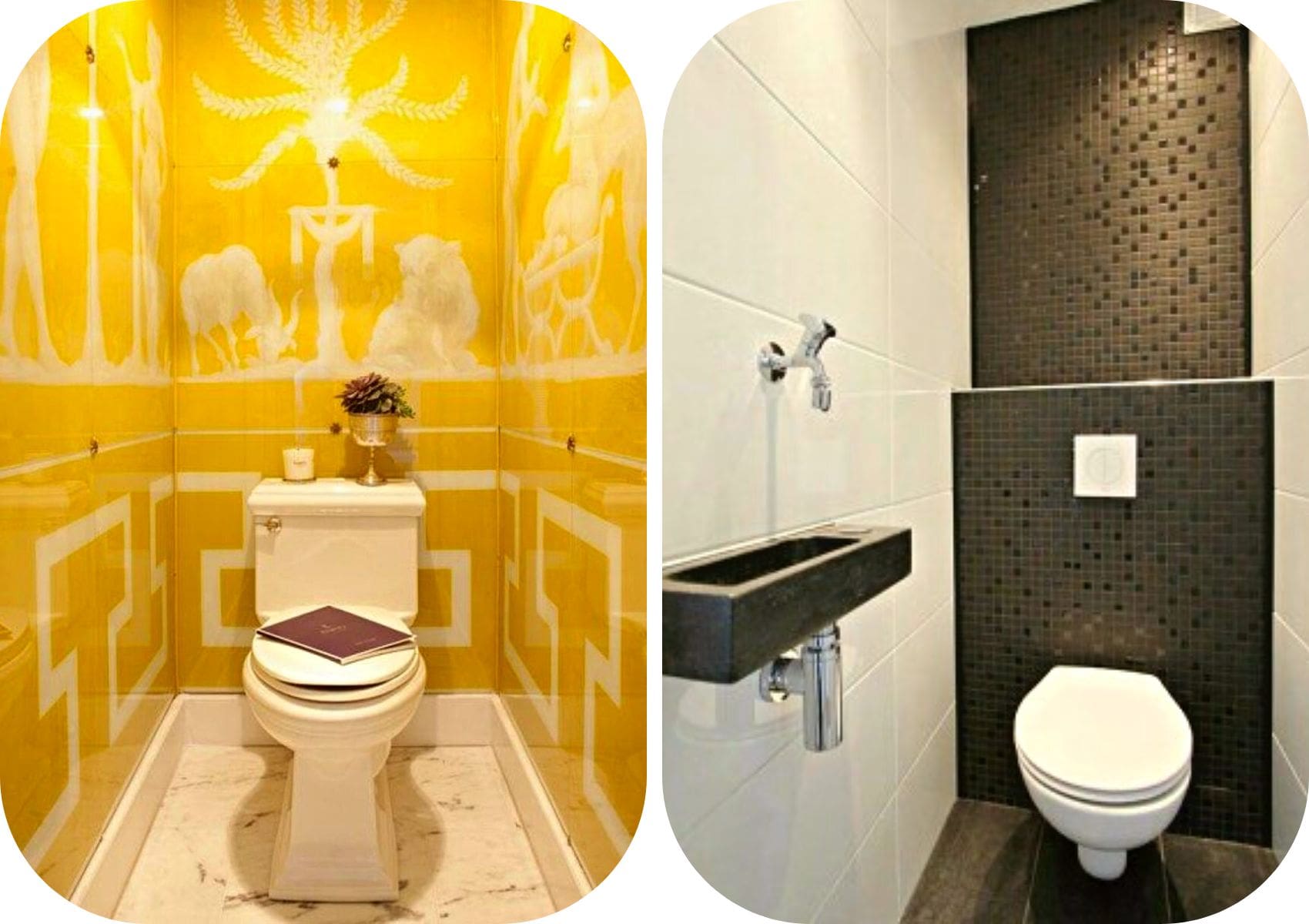 Samostalni toalet: 5 prednosti i 50 inspirativnih ideja