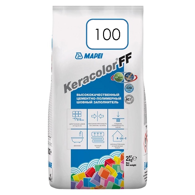 Mapei Keracolor FF 100 bela – fug masa (2kg) | Noks