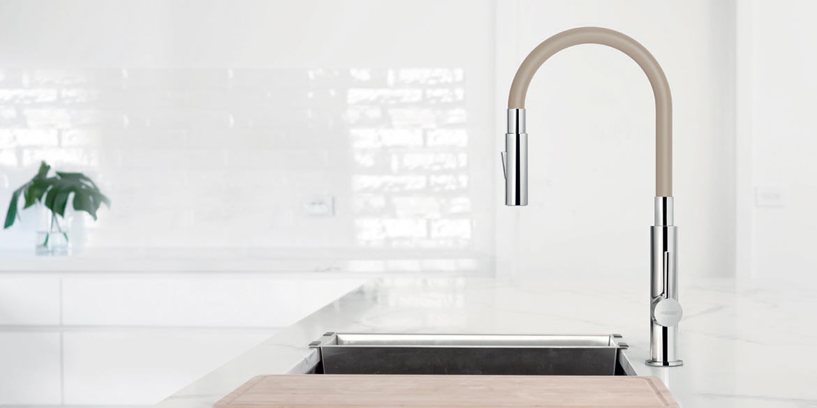 Zumba Flexy bež slavina za sudoperu | FERRO | Noks