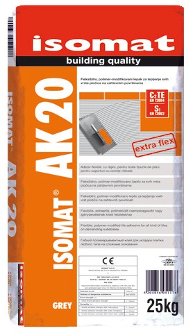 Isomat AK 20 25kg | Fleksibilan lepak za pločice | Noks