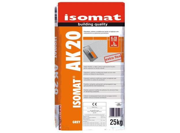 Isomat AK 20 25kg | Fleksibilan lepak za pločice | Noks