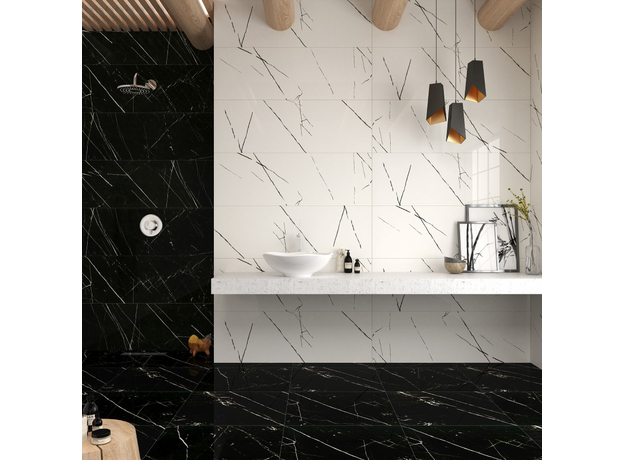 Agatha White 40x120cm | Zidne pločice mermernog sjaja | Noks